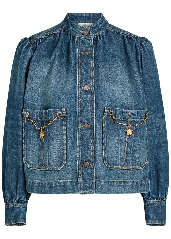 CHLOÉ Capsule Embellished Denim Jacket | endource