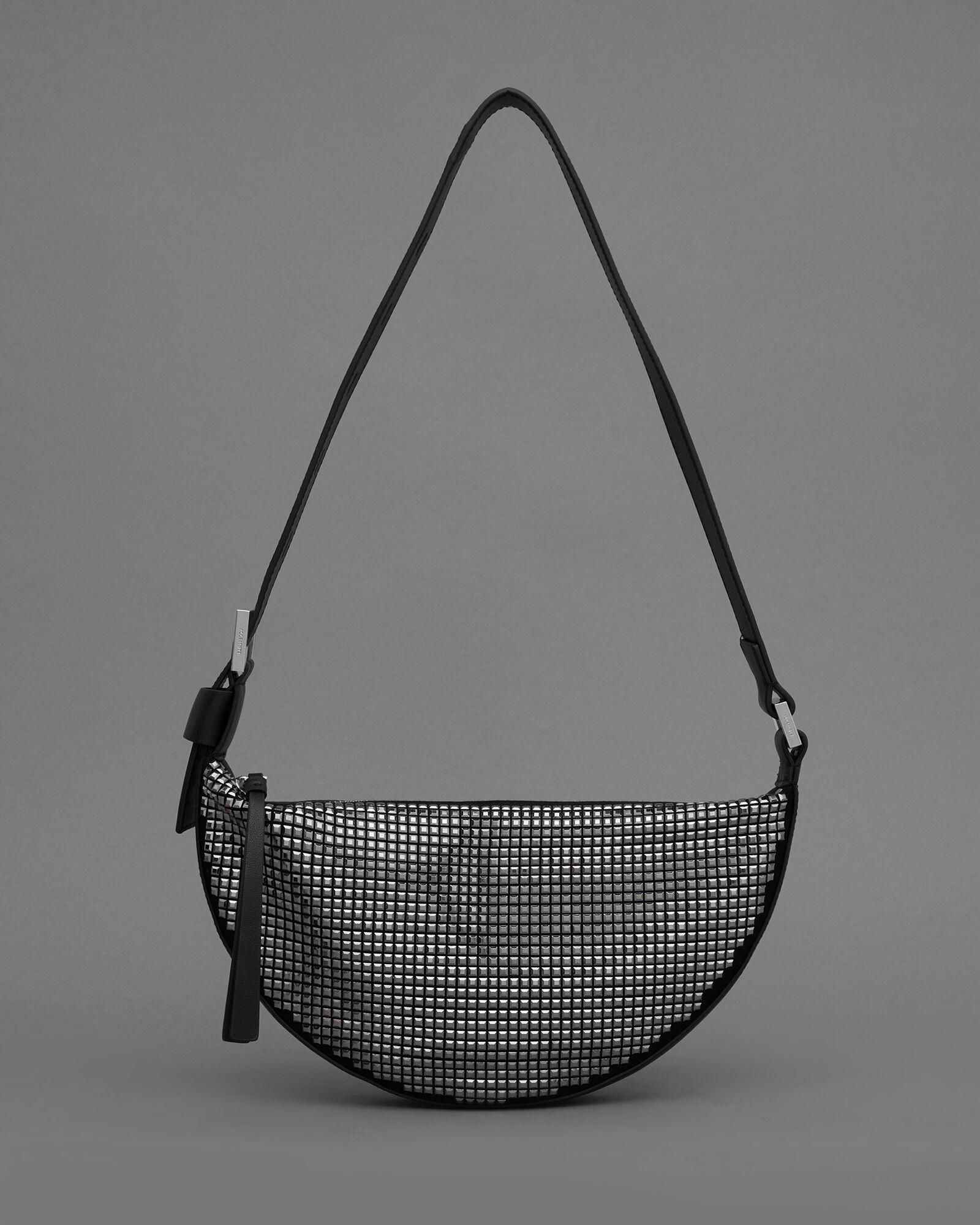 ALLSAINTS Half Moon Pin Studded Adjustable Bag | endource