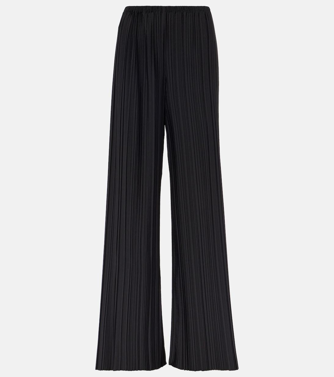 THE ROW Gala Wide-Leg Pants in Black | endource