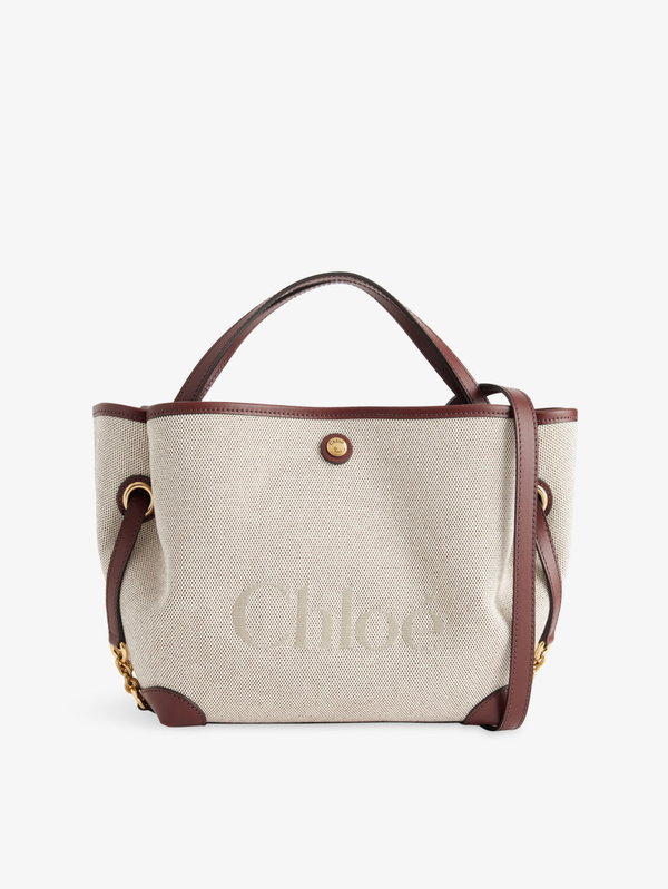 CHLOÉ Clover Small Cotton-Canvas Tote Bag | endource