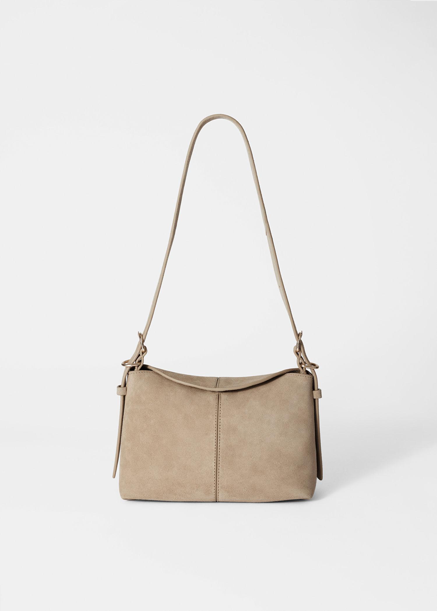 & OTHER STORIES Small Suede Bag in Beige suede | endource
