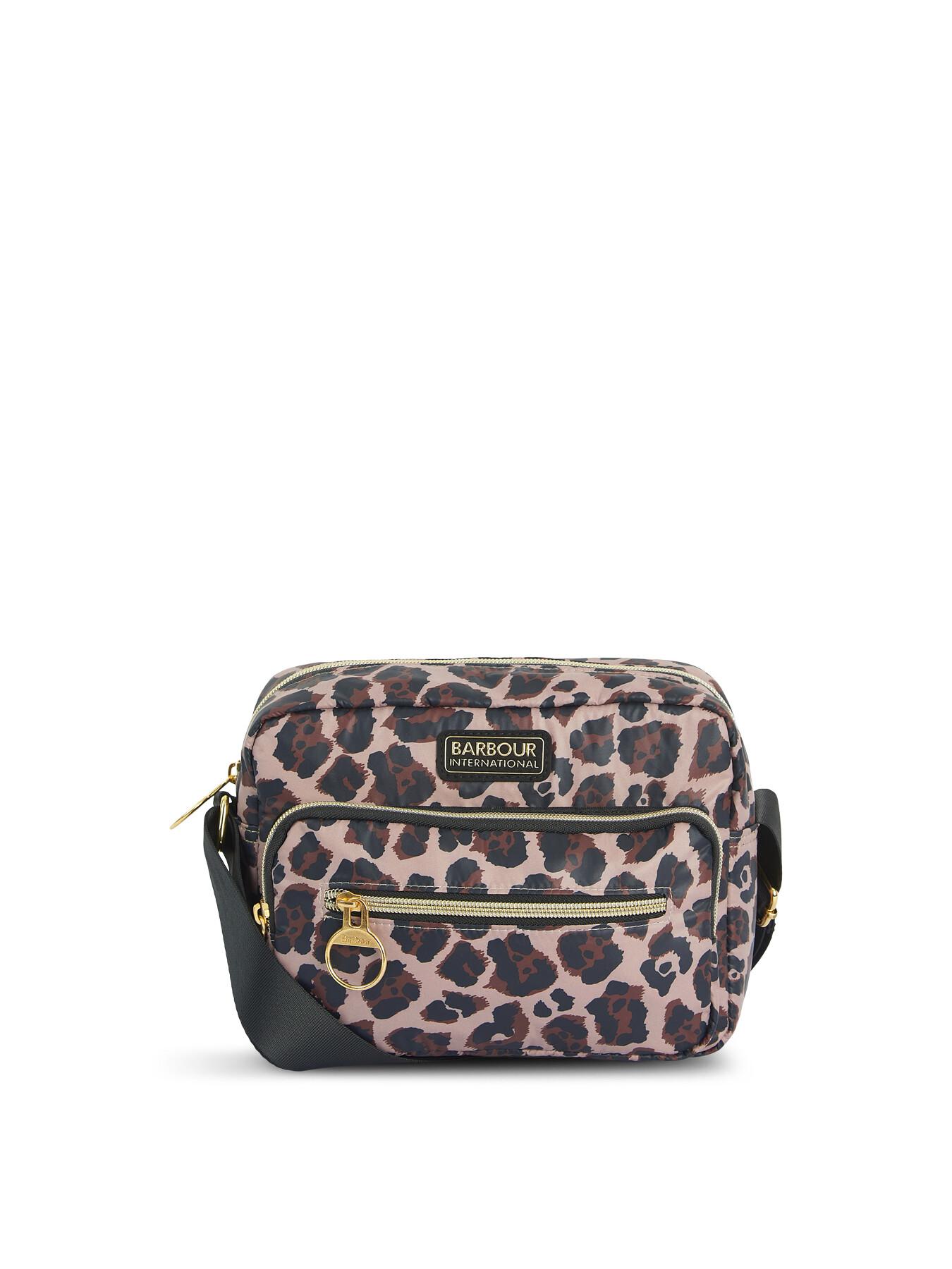 BARBOUR Boulevard Nylon Small Crossbody Bag Leopard in Beige/ Leopard ...