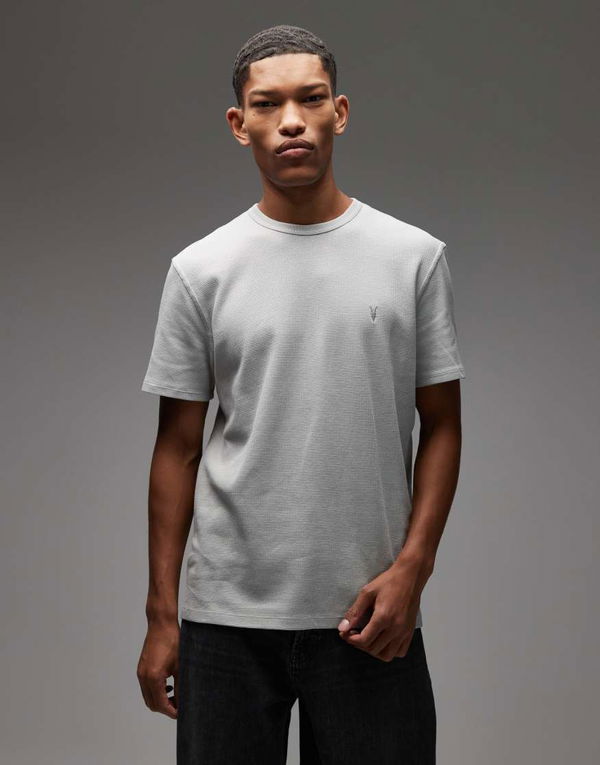 ALLSAINTS Ellis Crew Neck T-shirt In Beige | endource