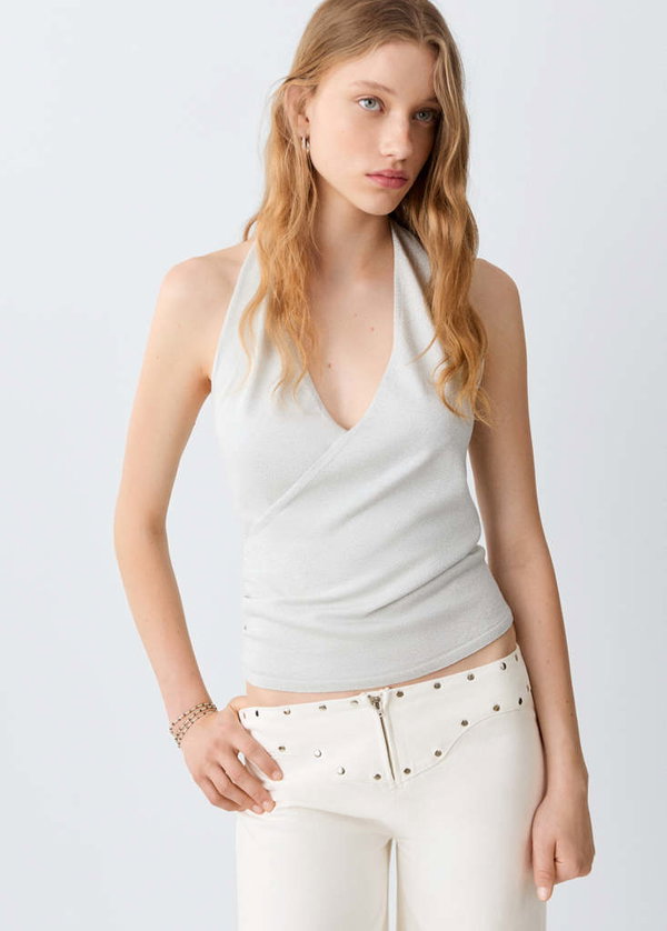 MANGO Low-waist Jeans With Permanent Studs | endource