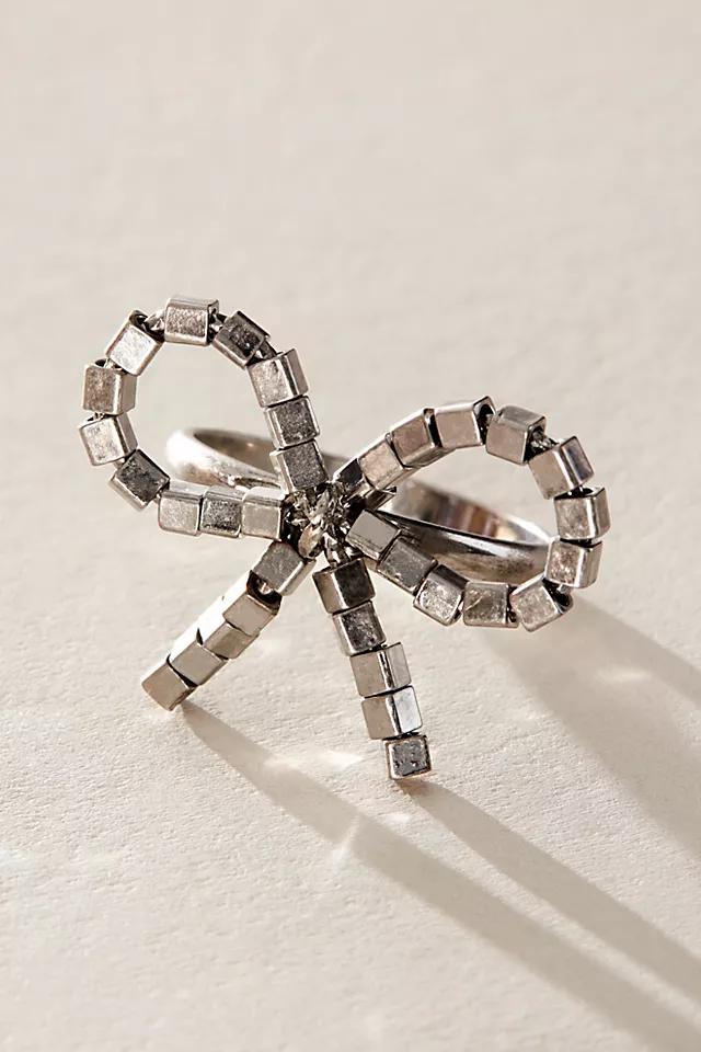 FREE PEOPLE Betty Bow Ring in Silver | endource