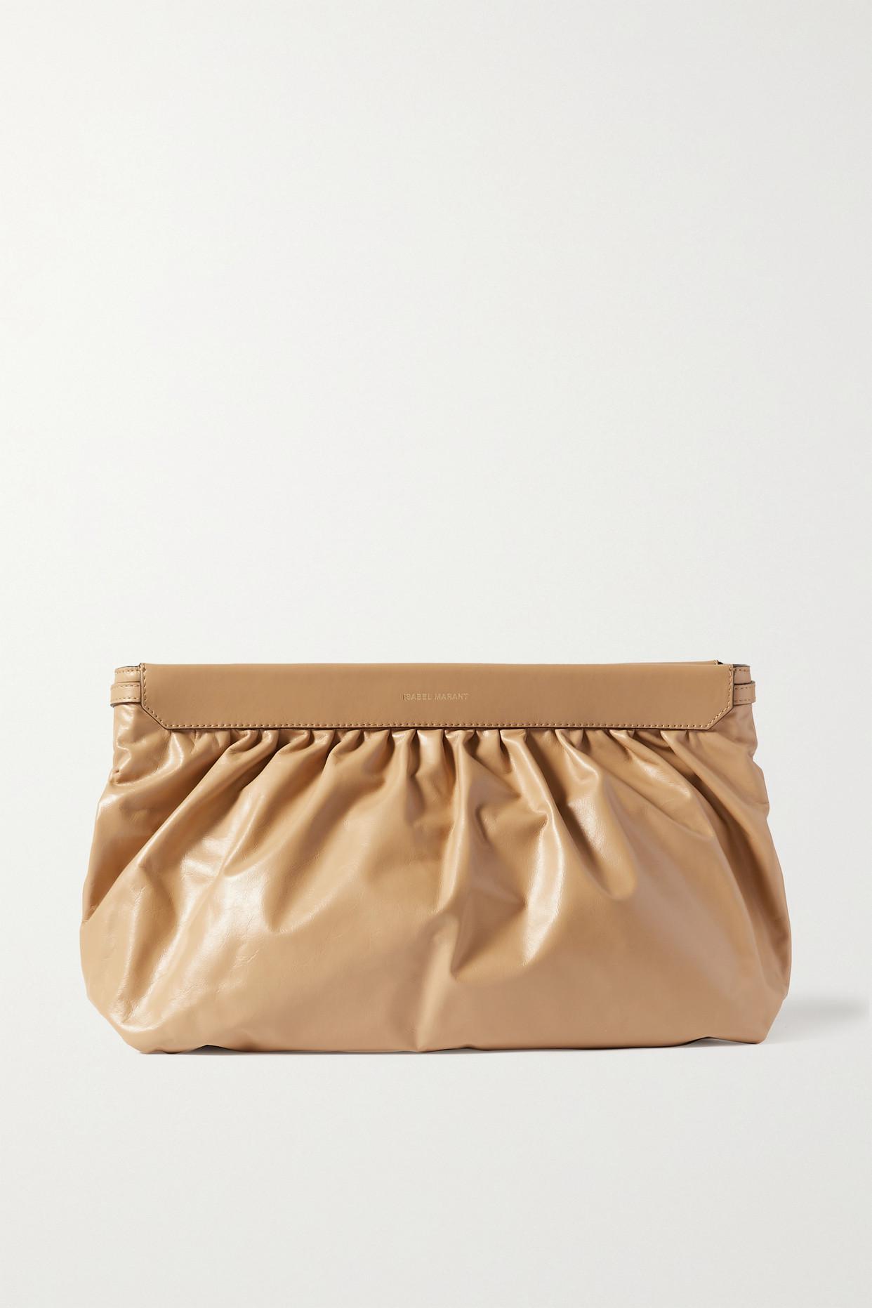 ISABEL MARANT Luz Leather Clutch | endource