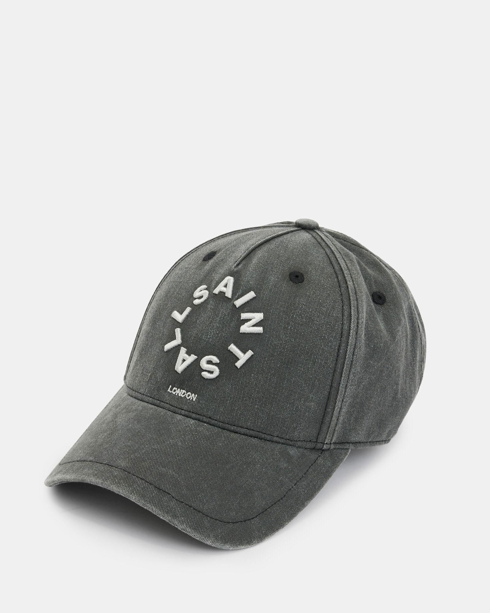ALLSAINTS Tierra Embroidered Logo Baseball Cap in WASHED BLACK/WHITE ...