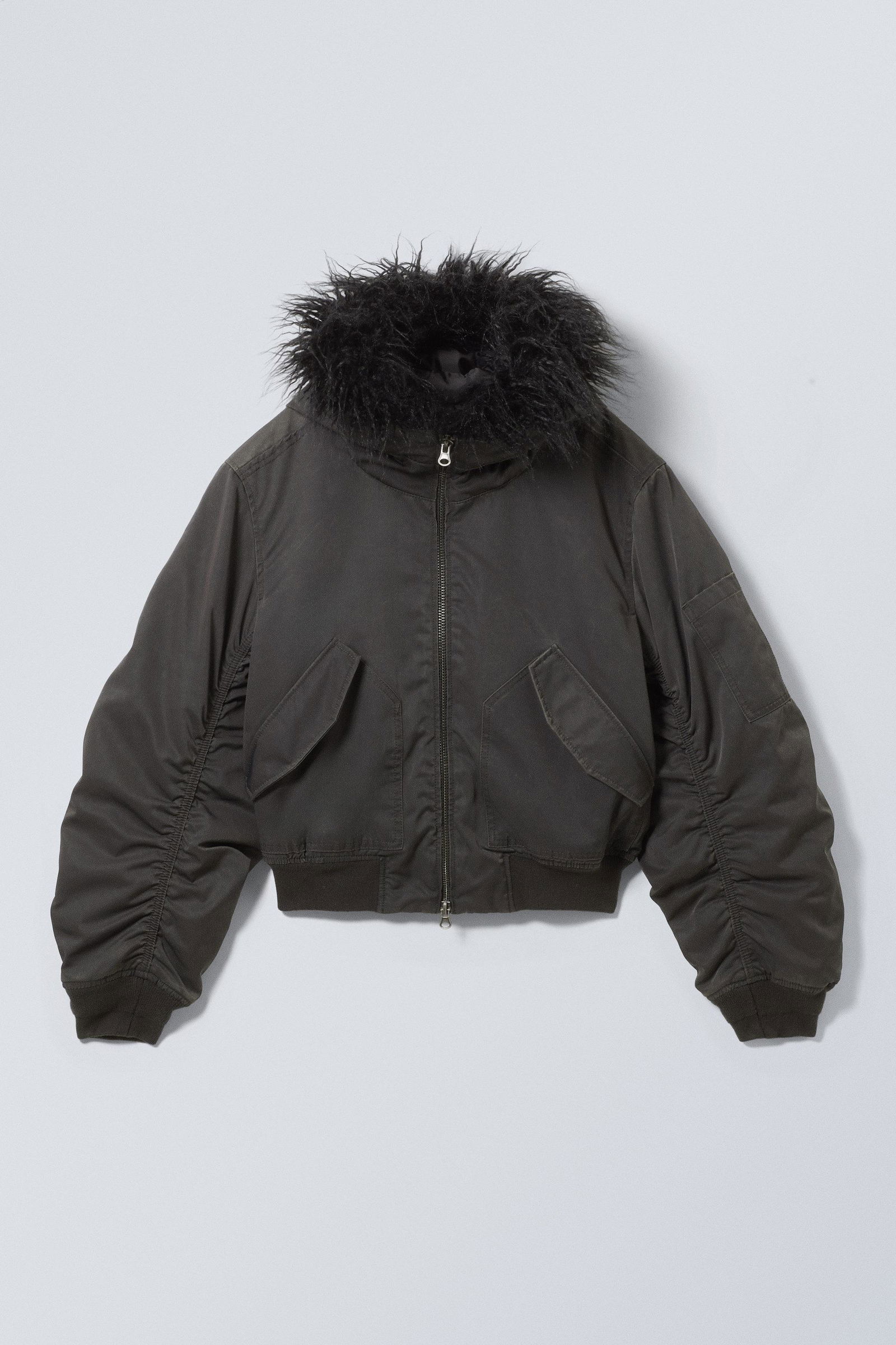 WEEKDAY Washed Bomber Jacket | endource