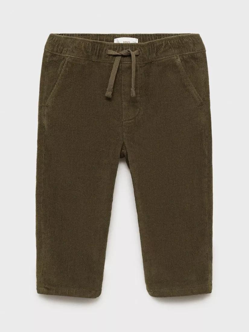 MANGO Moritz Drawstring Waist Cords in Khaki | endource