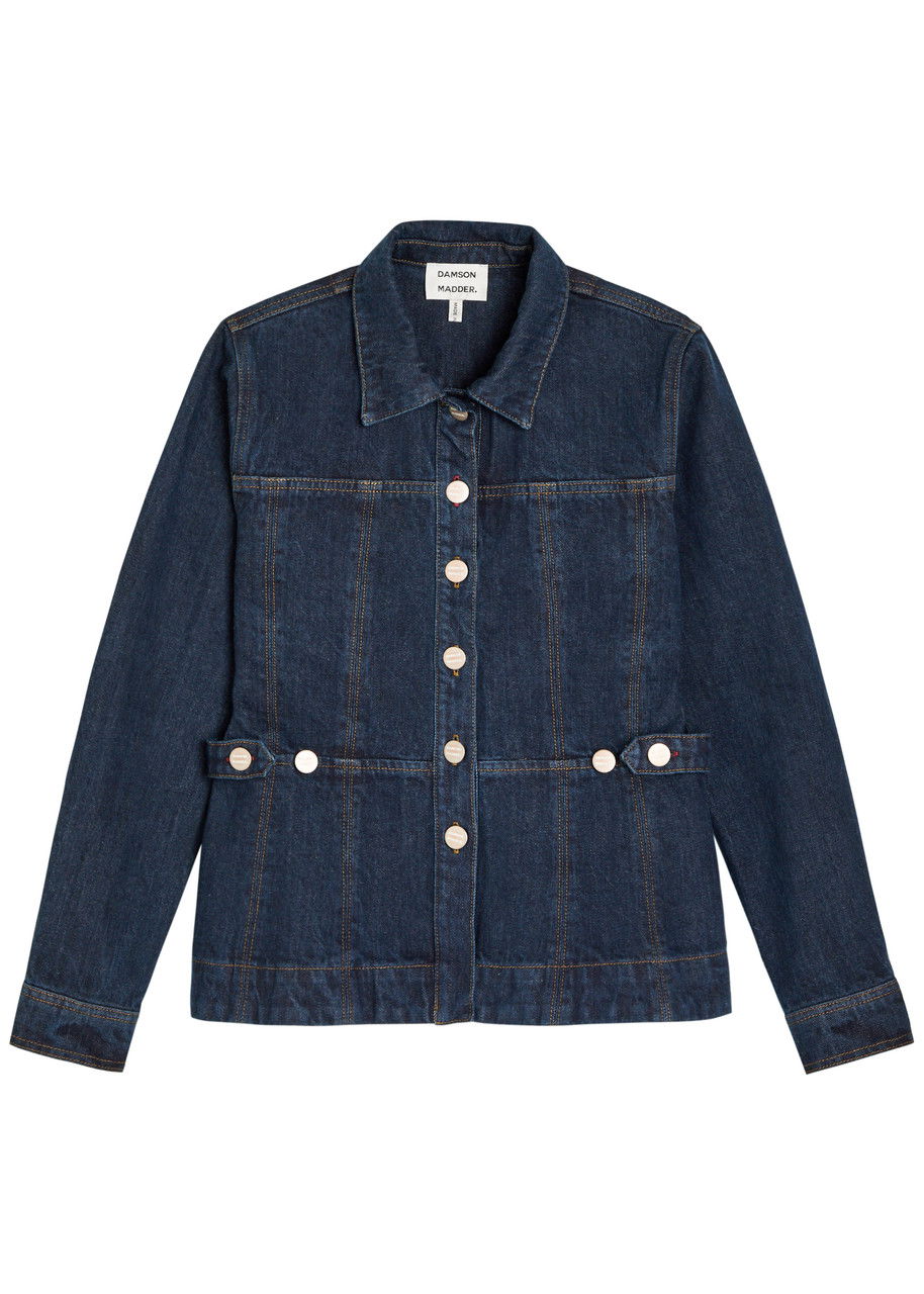 DAMSON MADDER Darbie Panelled Denim Shirt | endource