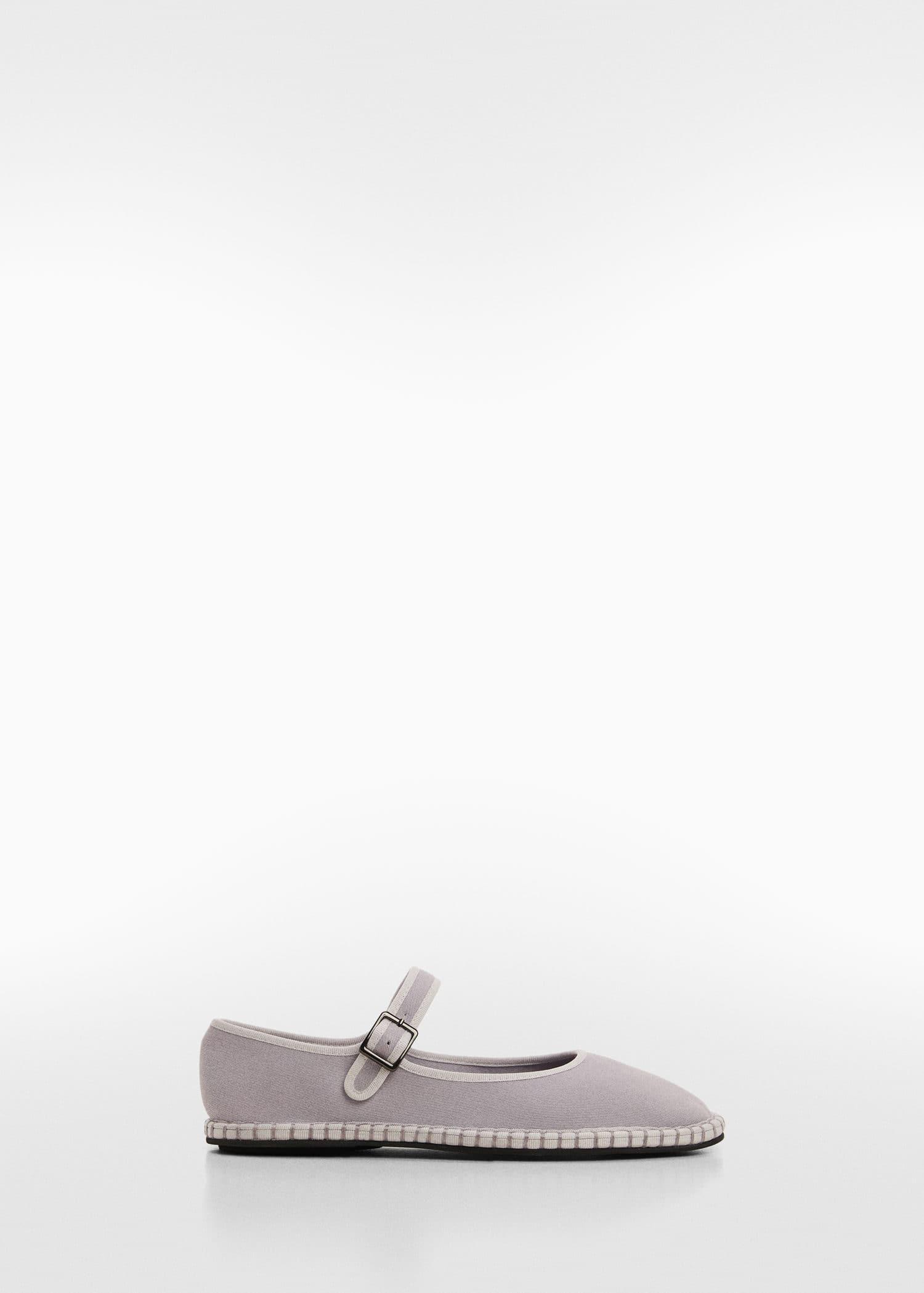 MANGO Ballerinas With Strap in Light/Pastel Purple | endource