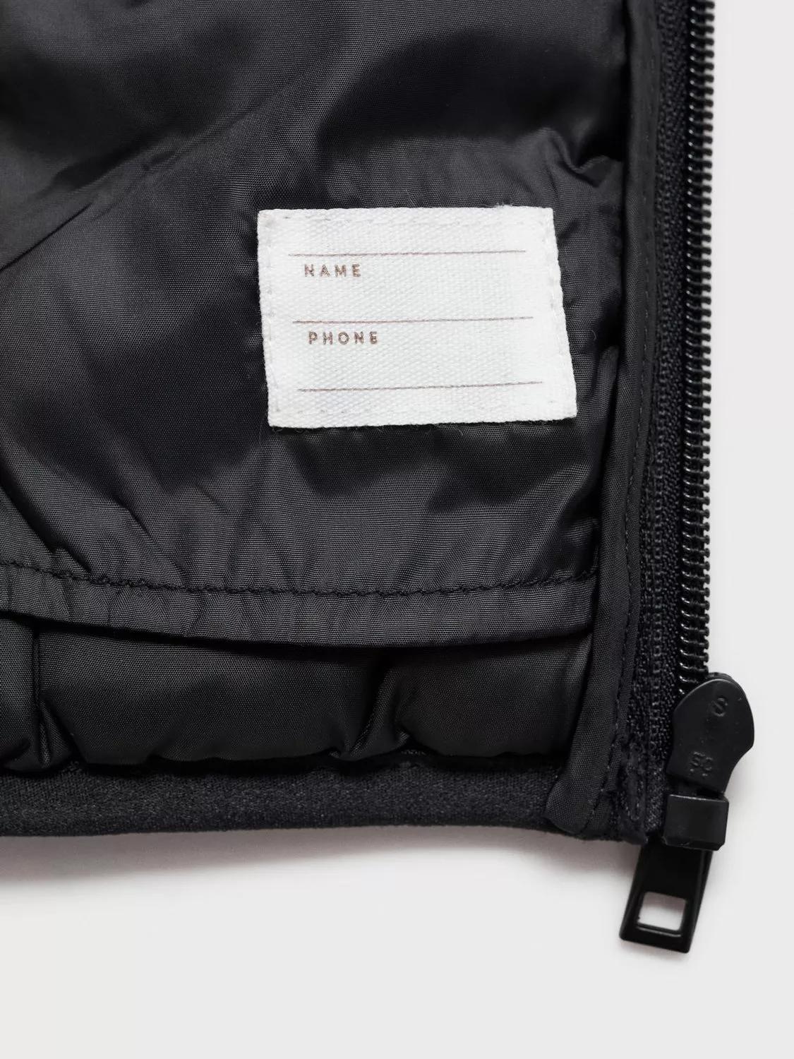 MANGO Kids' Unico Quilted Puffer Jacket, Black | endource