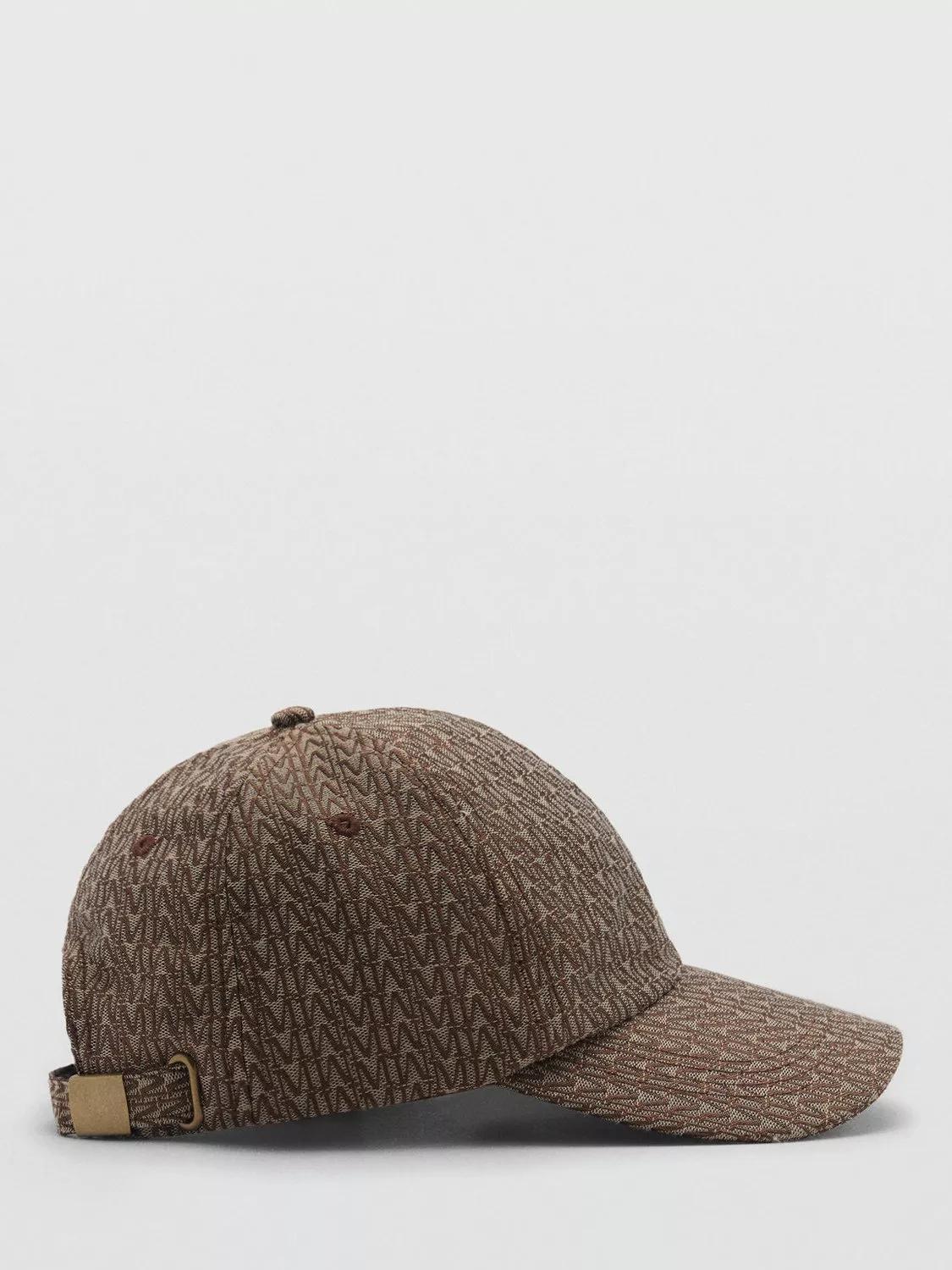 MANGO Jack Logo Baseball Cap in Brown | endource