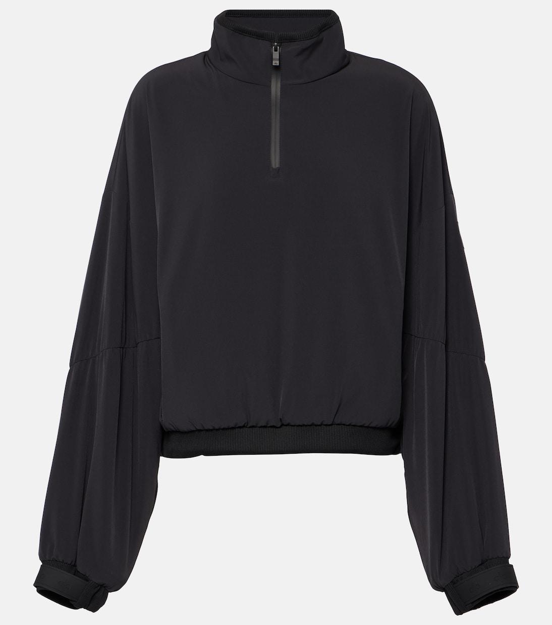 ALO YOGA Elevation Cropped Jacket in Black | endource