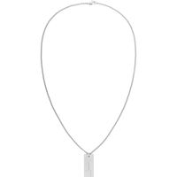 CALVIN KLEIN Gents Stainless Steel Brushed Dog Tag Necklace | endource