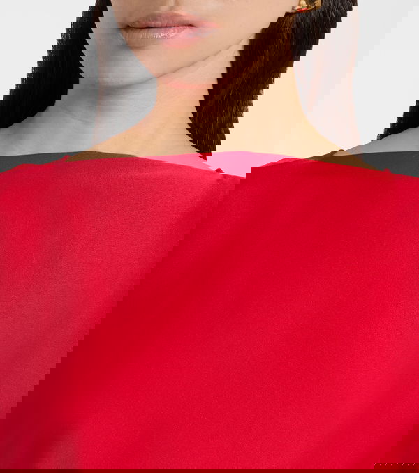 Max Mara Draped Satin Gown | endource