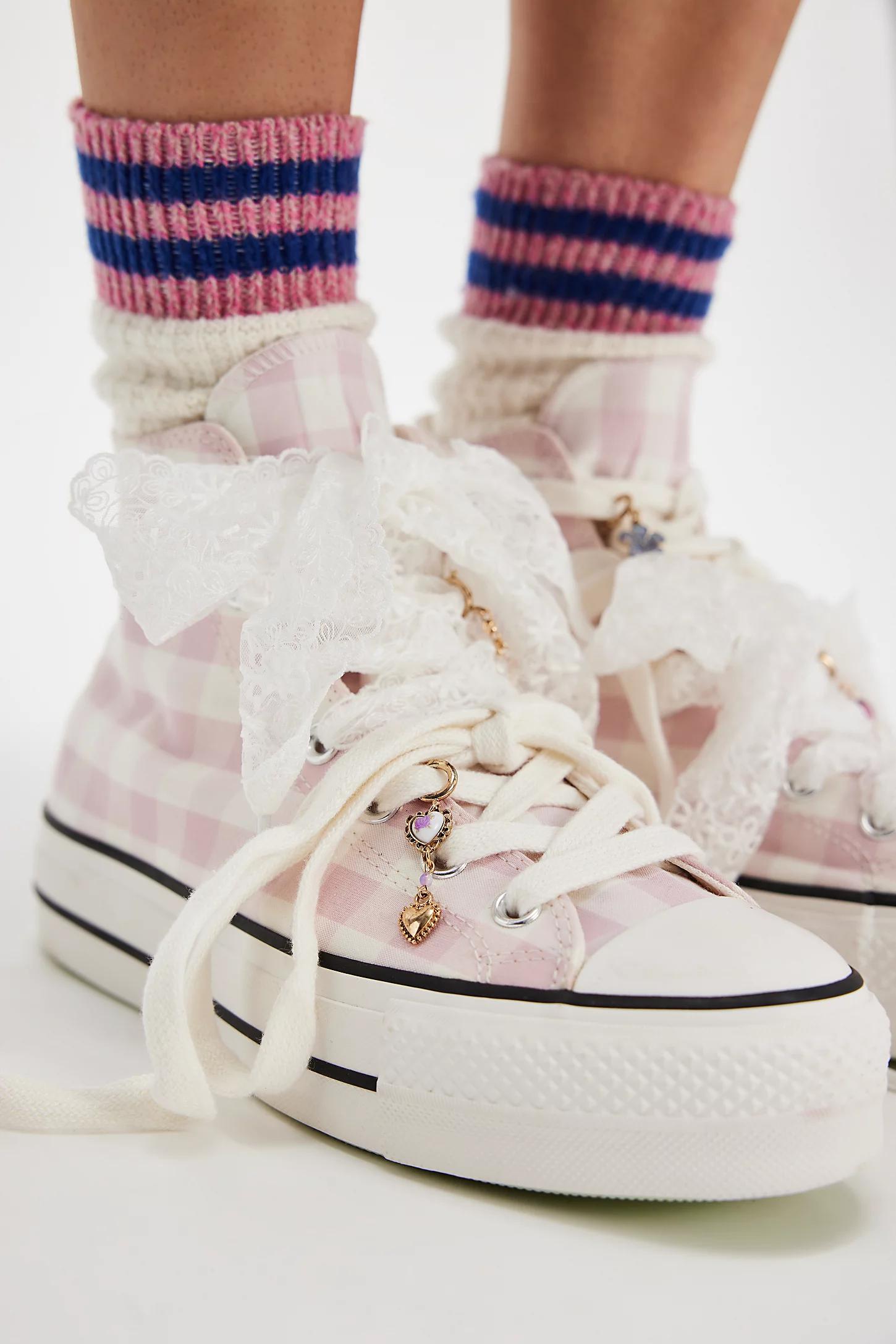 CONVERSE Chuck Taylor All Star Gingham Lift High Top Sneakers in ...