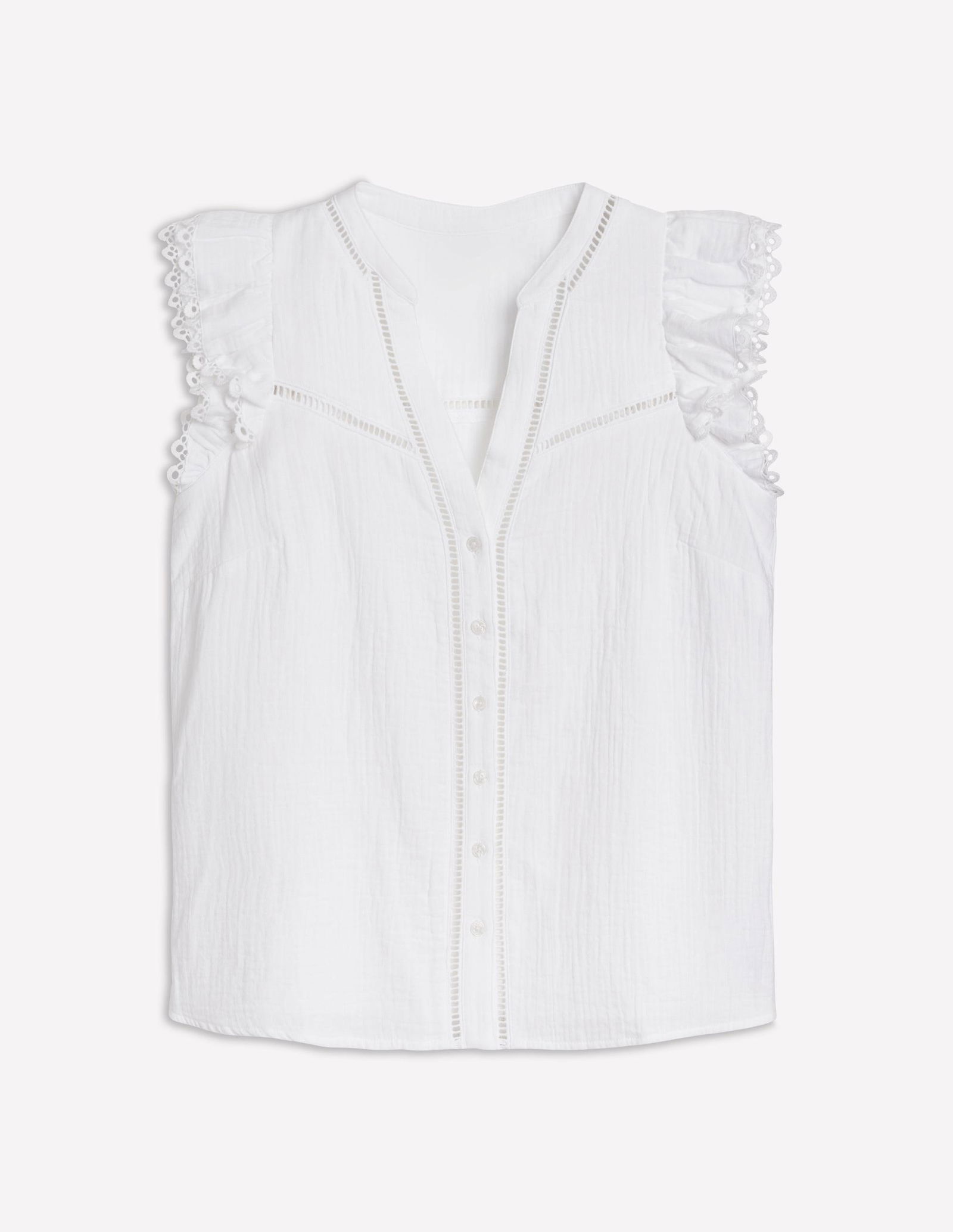BODEN Sleeveless Double Cloth Top | endource