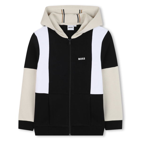 BOSS Colour Block Zipped Hoodie | endource