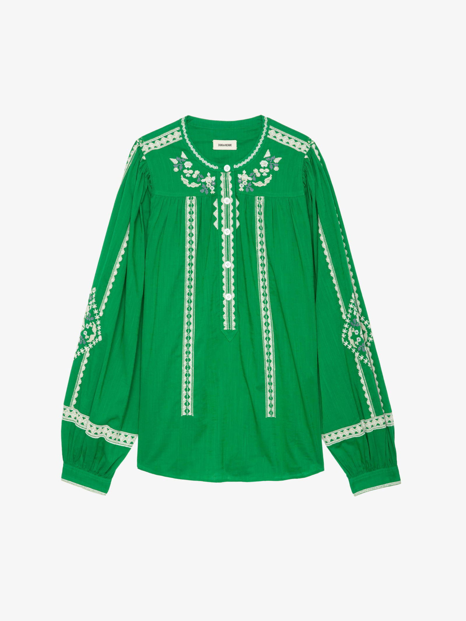 ZADIG & VOLTAIRE Tigy Blouse in Gazon | endource