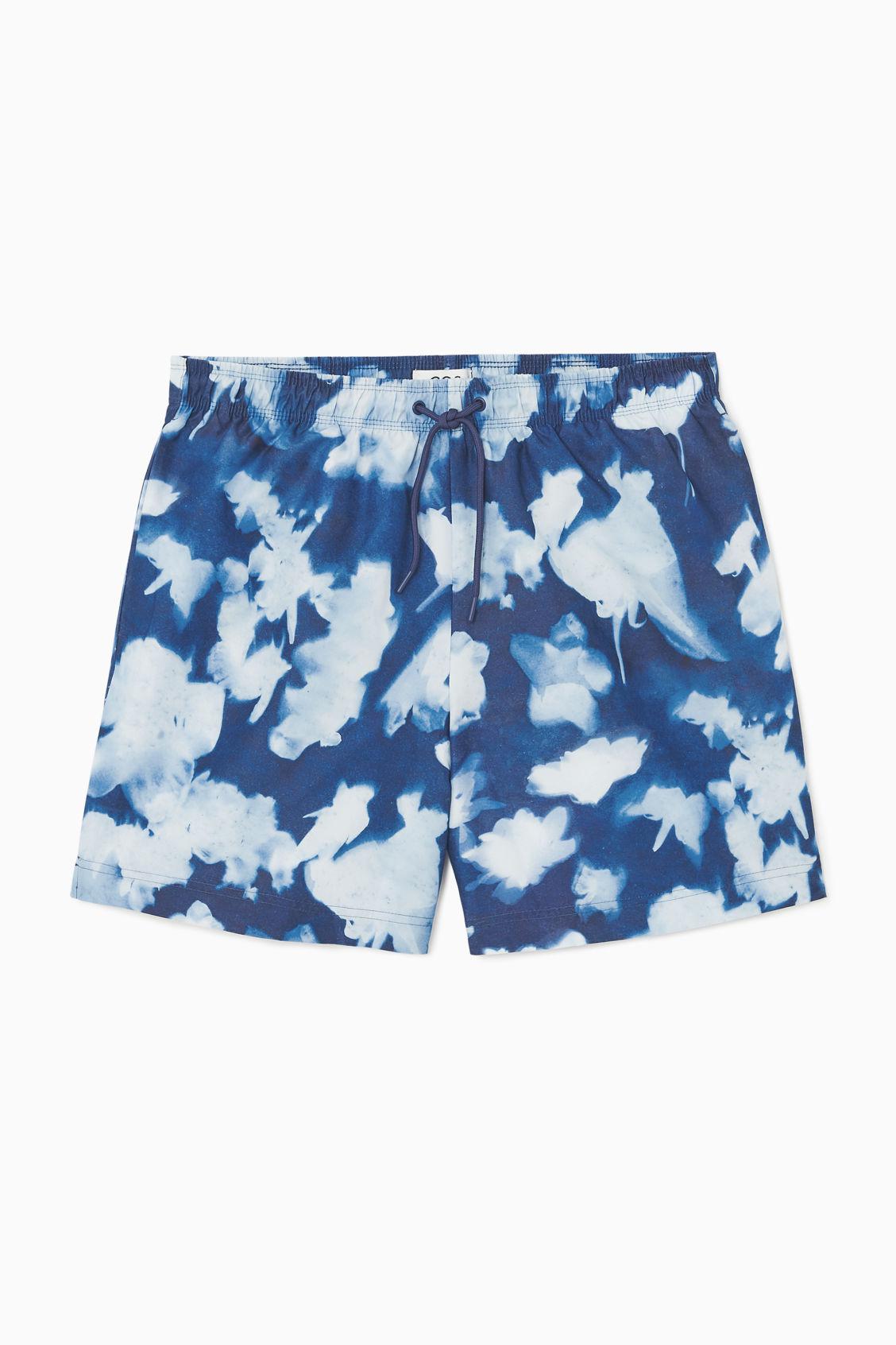 COS Printed Drawstring Swim Shorts | endource