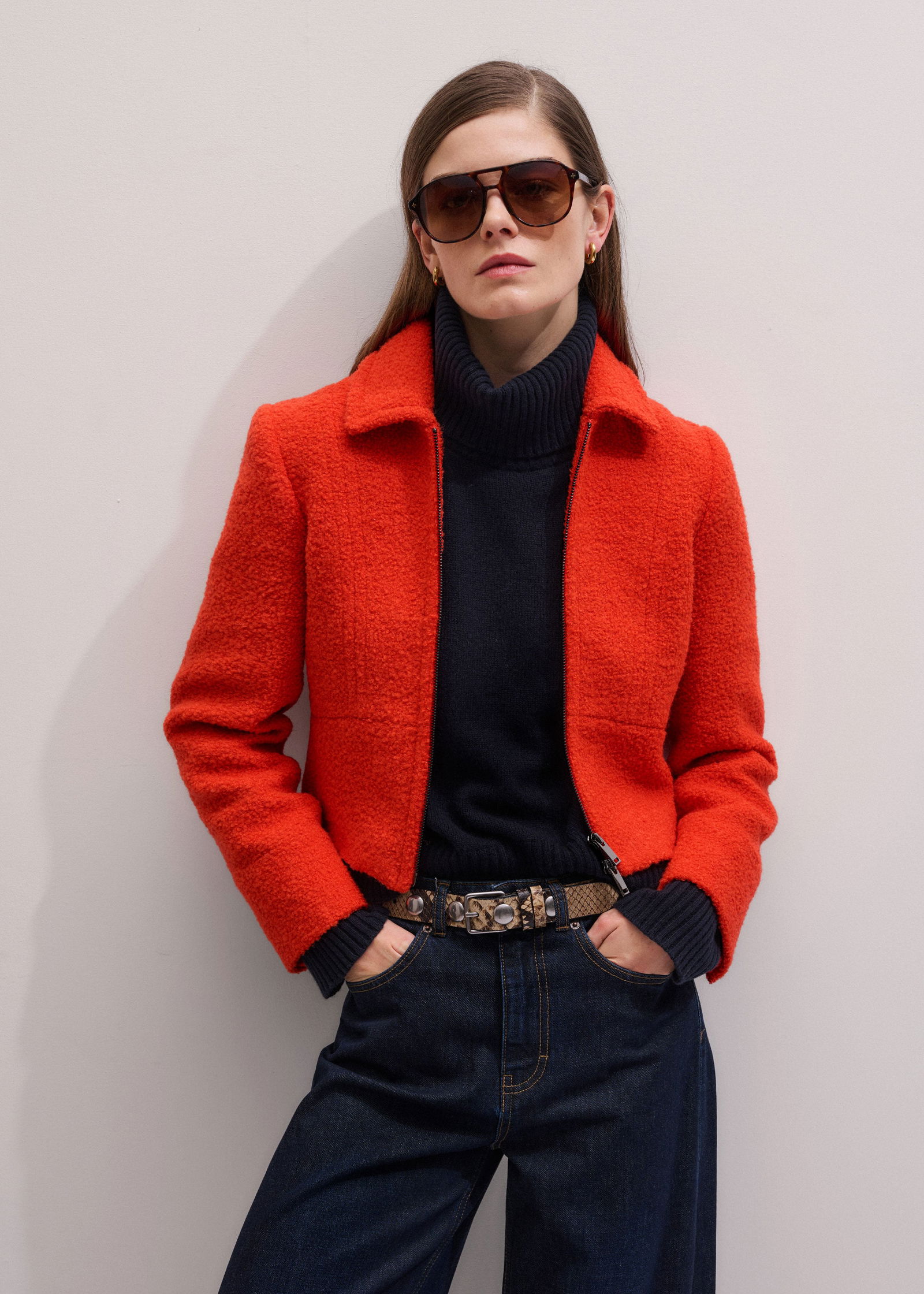 ME+EM Cropped Boucle Jacket | endource