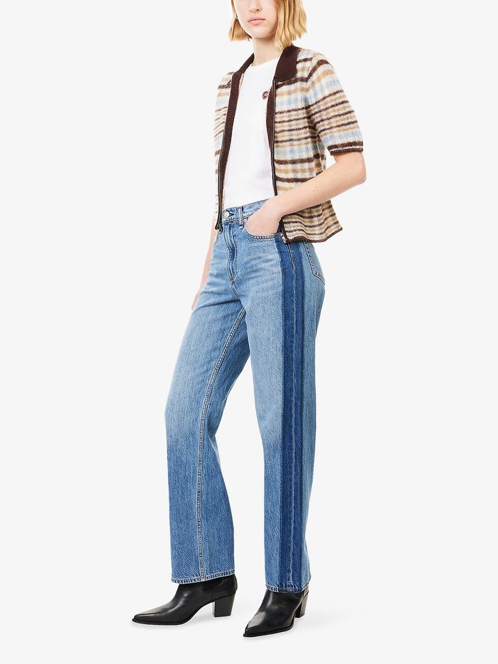 RAG & BONE The Shea Straight-Leg Denim Jeans | endource