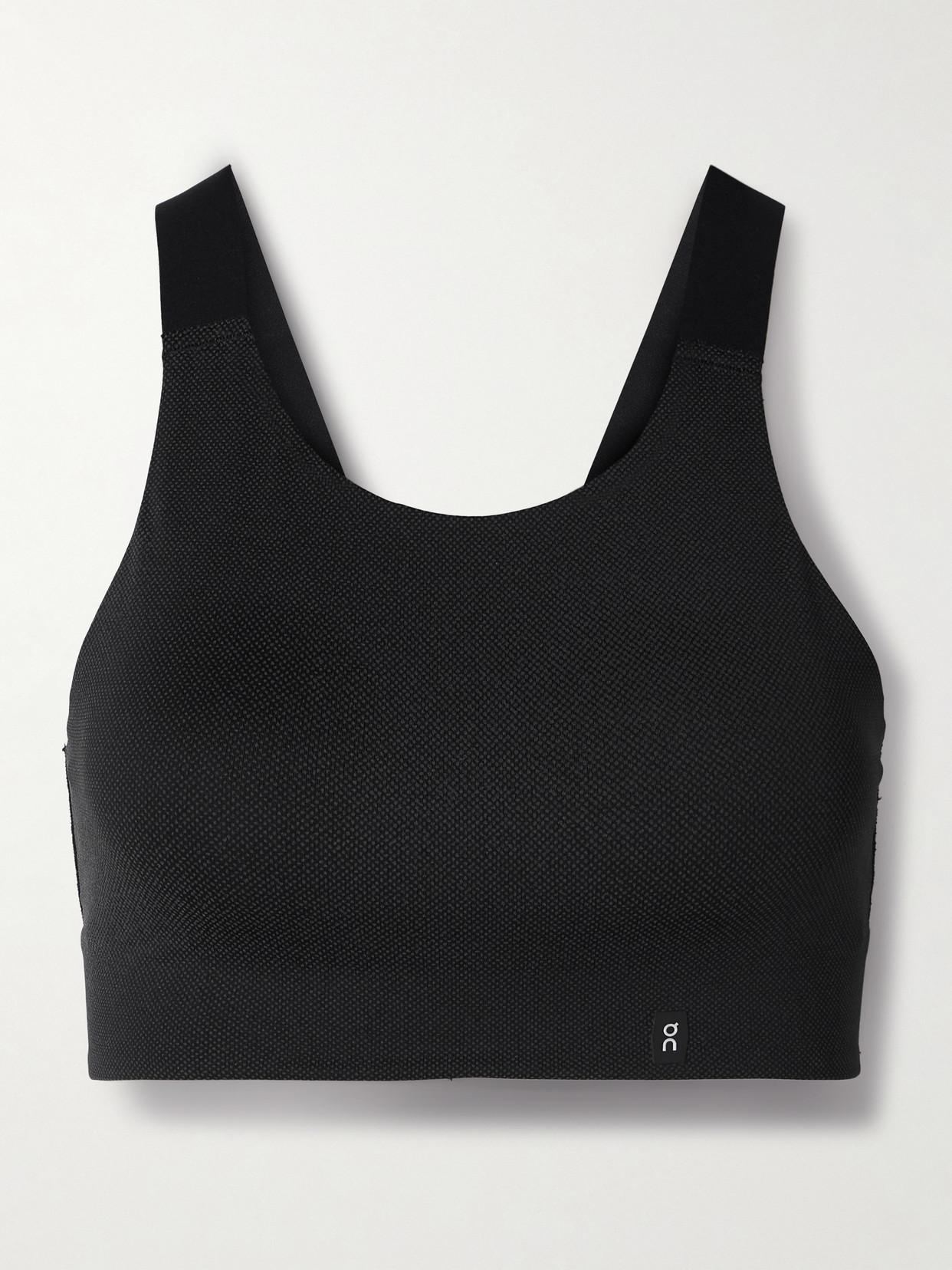 ON-RUNNING Performance Recycled Sports Bra in Black | endource