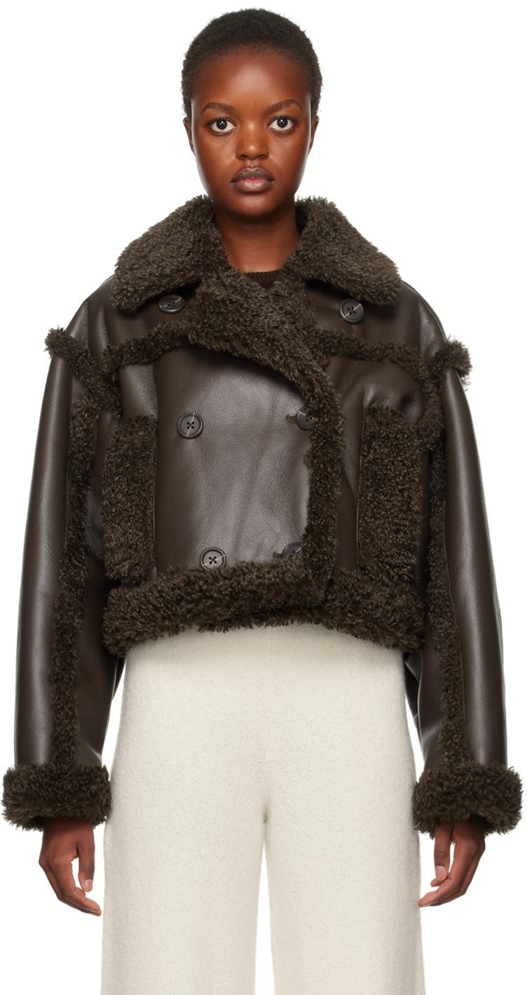 STAND STUDIO Kristy Faux-Shearling Jacket | Endource