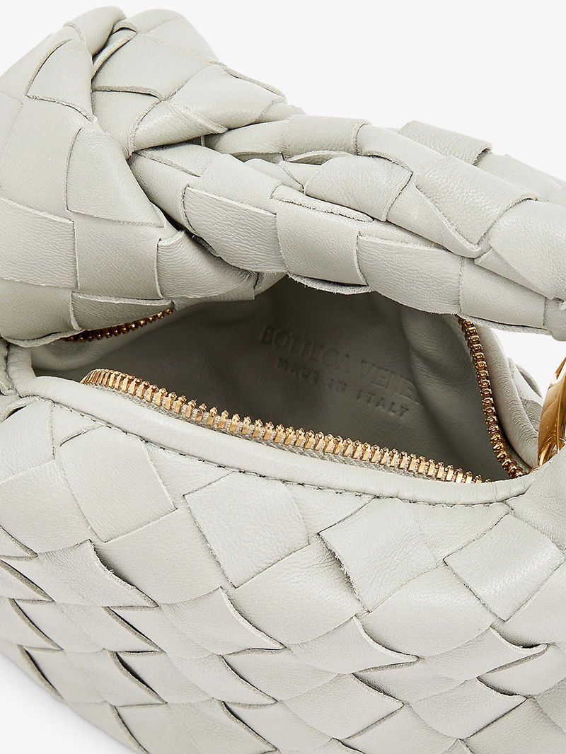 BOTTEGA VENETA Candy Jodie Intrecciato-Weave Leather Top-Handle Bag in ...