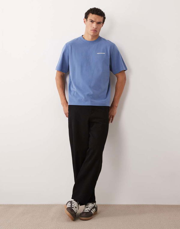 ABERCROMBIE + FITCH Back Logo Premium Heavyweight T-Shirt | endource