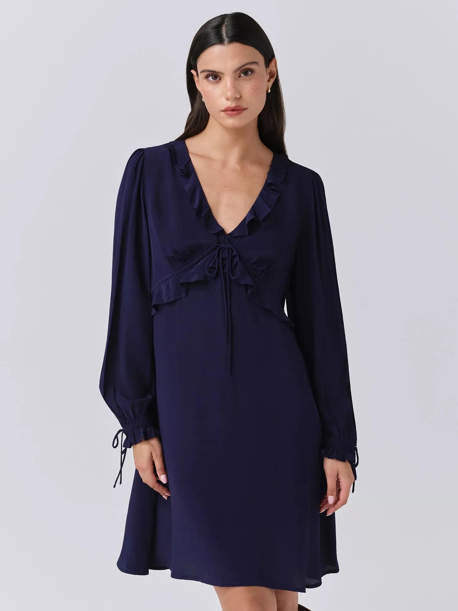 GHOST Billie Frill Mini Dress | endource