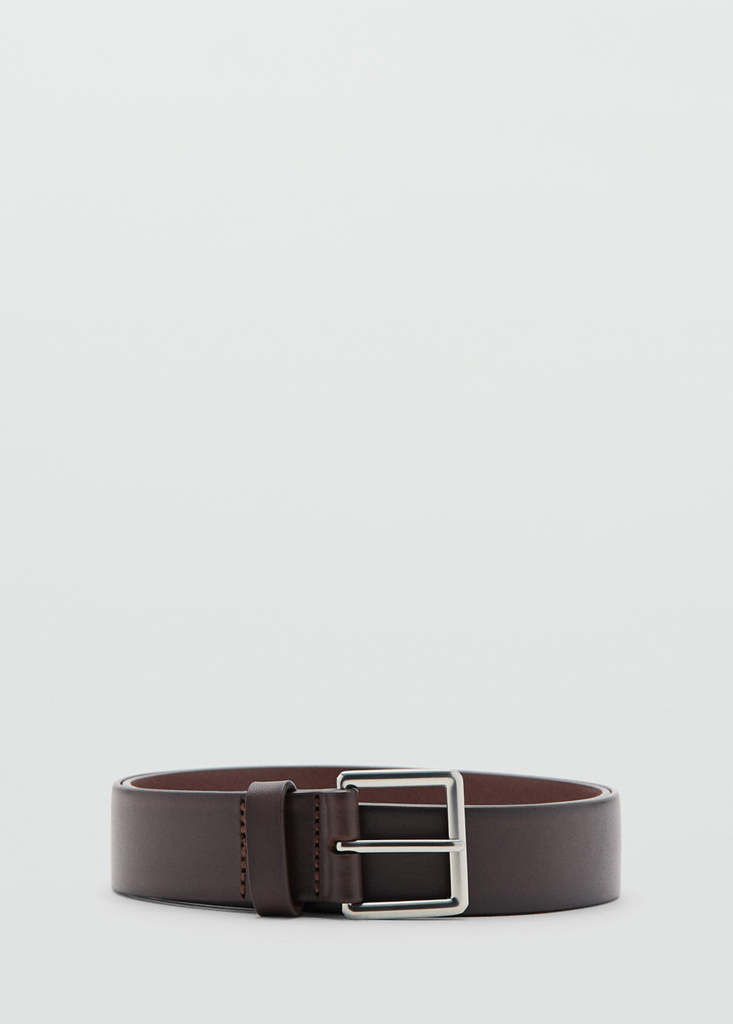MANGO Buckle Leather Belt | endource