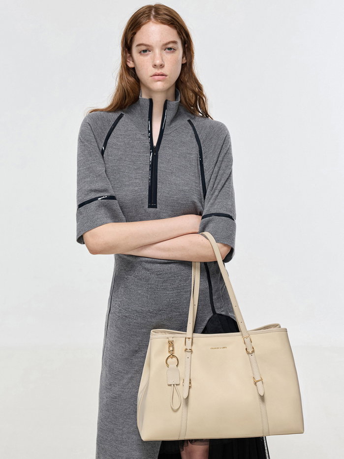 CHARLES & KEITH Levy Nylon Tote Bag | endource