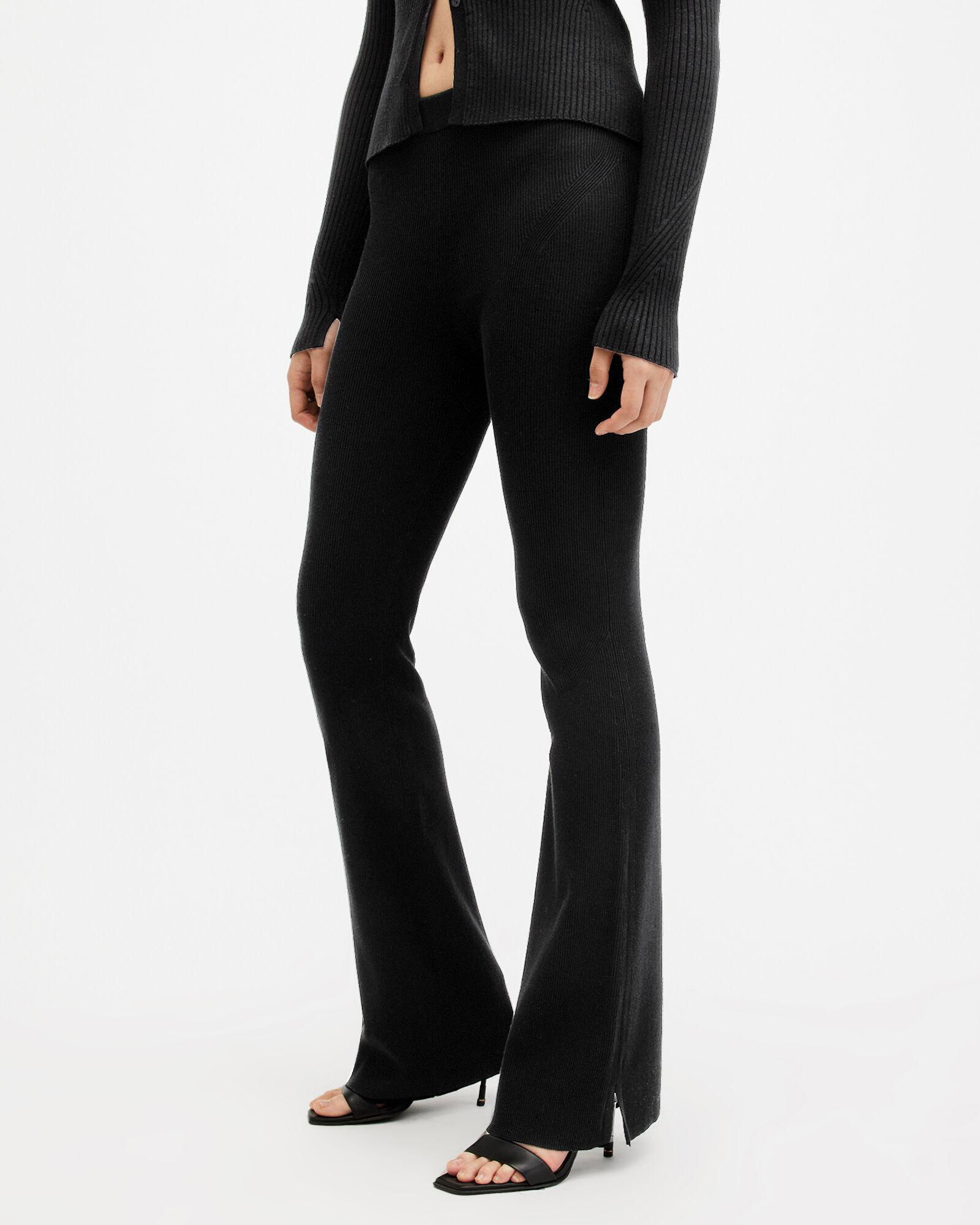 ALLSAINTS Peaches Slim Fit Trousers in Black | endource