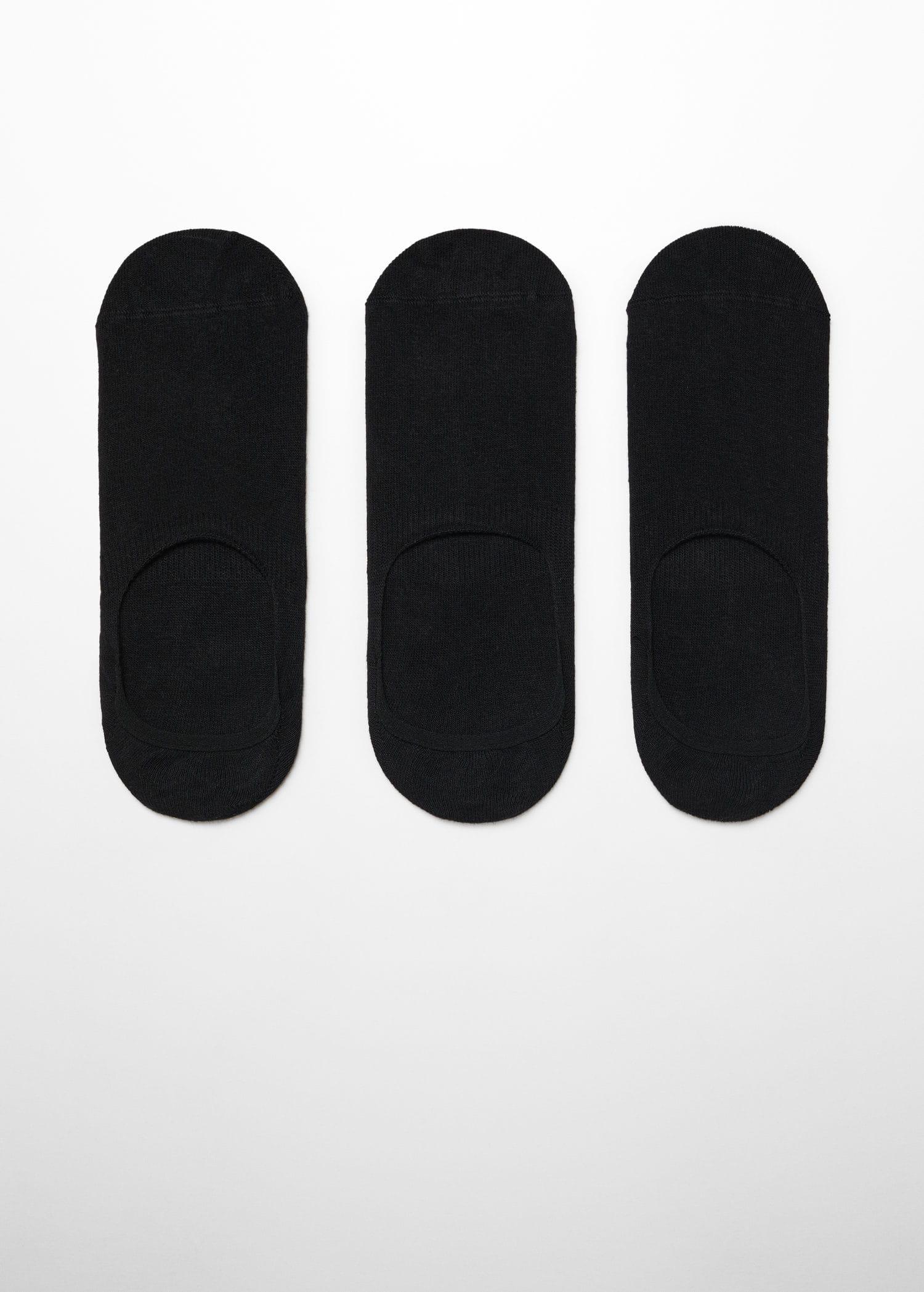 MANGO Invisible Socks in Black | Endource