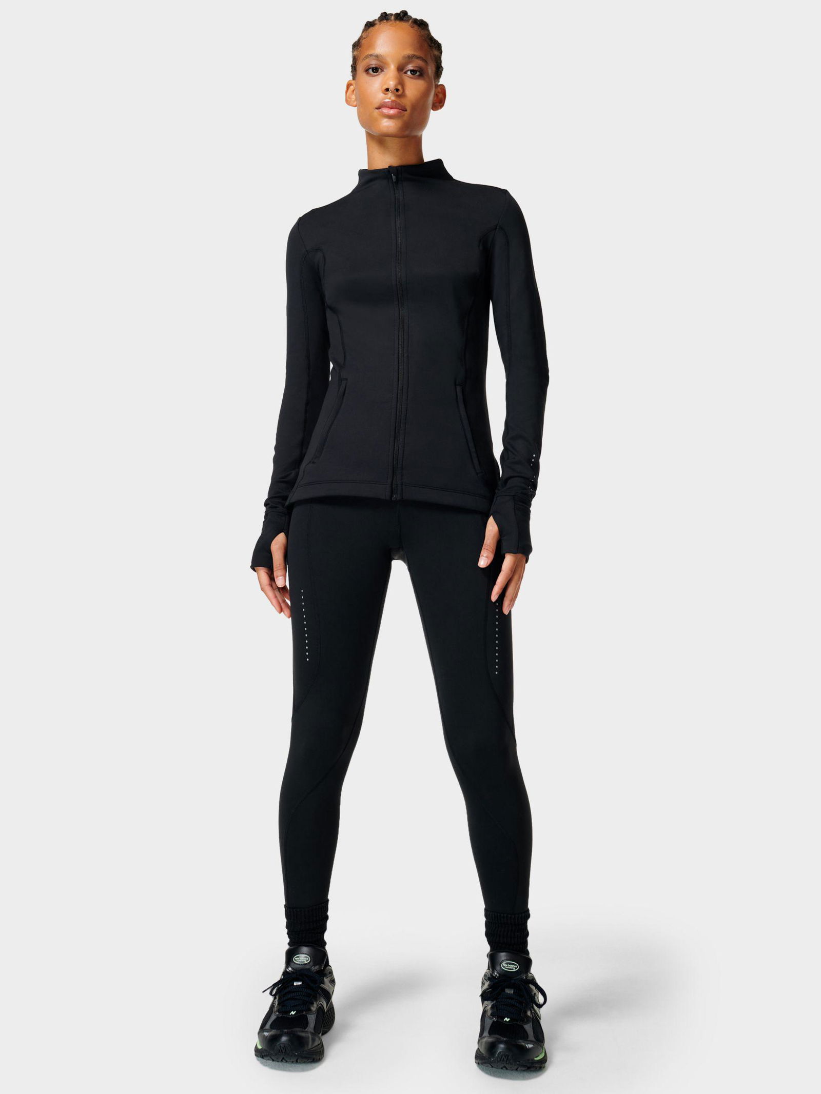 SWEATY BETTY Therma Boost 7/8 Running Leggings in Black | Endource