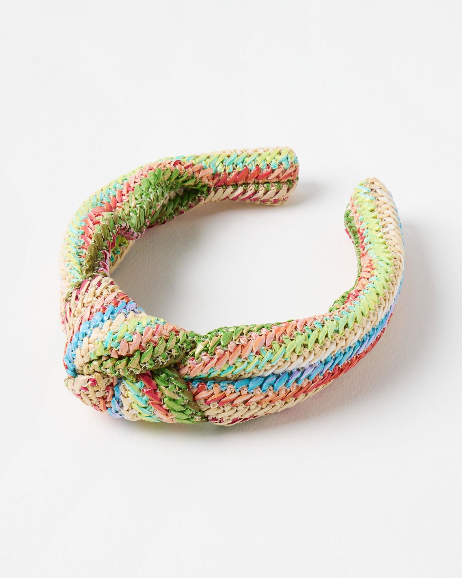 OLIVER BONAS Nevine Crochet Knot Headband in Multi | endource