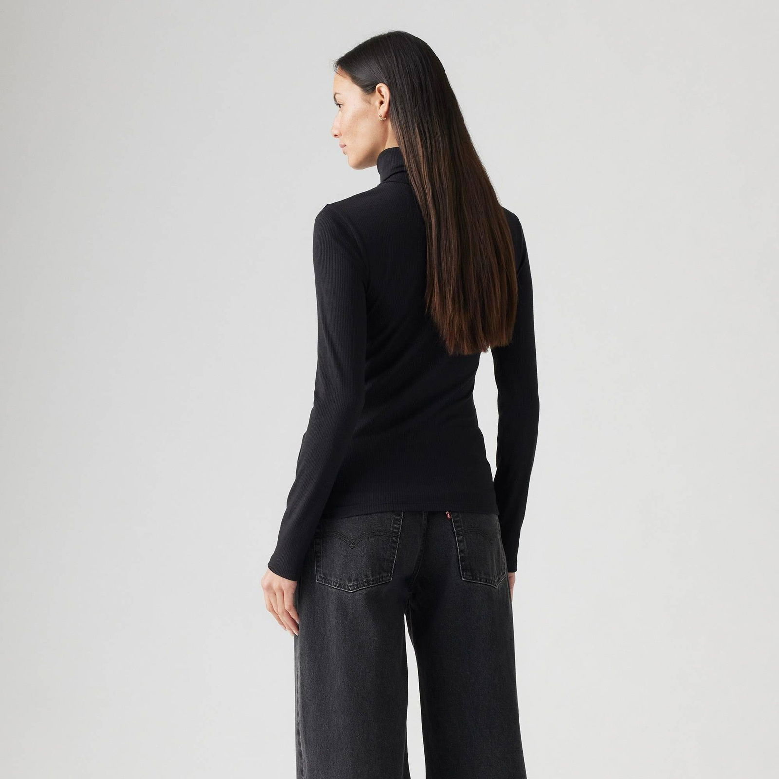 LEVI'S Levis Women's Dreamy Caviar Long-Sleeve Turtleneck T-Shirt ...