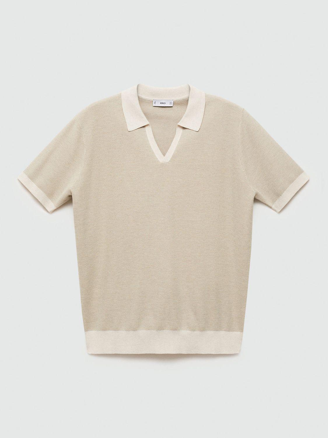MANGO Falk Polo Shirt in Lt Pastel Grey | endource
