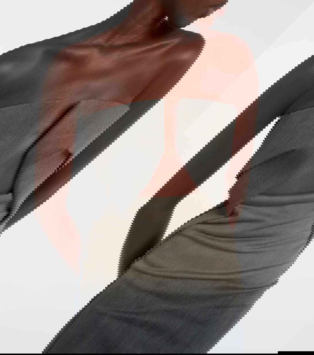 RICK OWENS Cotton-blend Denim Gown | endource