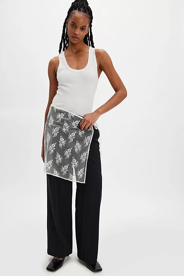 FREE PEOPLE So Mini Sheer Sarong in Ivory | endource