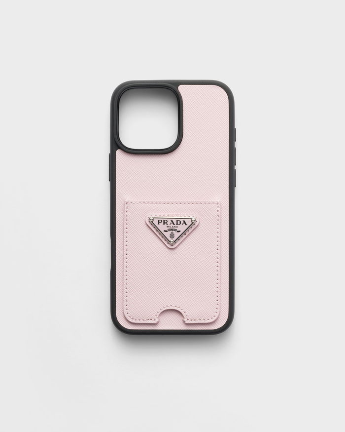 PRADA Saffiano Leather Case For IPhone 16 Pro Max | endource