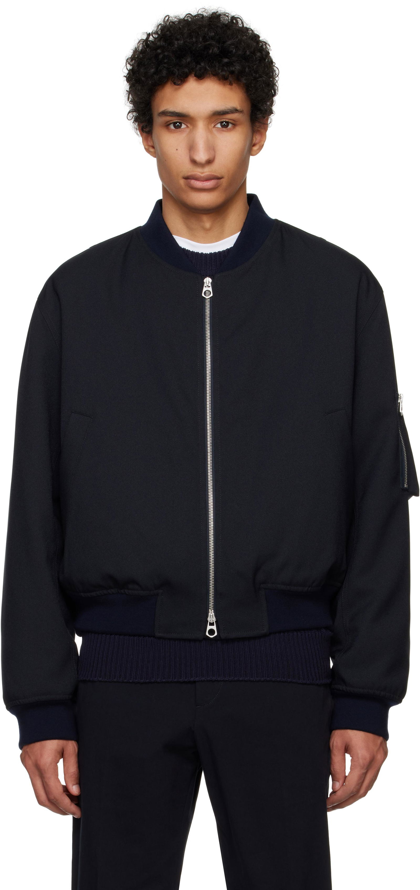 JIL SANDER Padded Bomber Jacket | endource