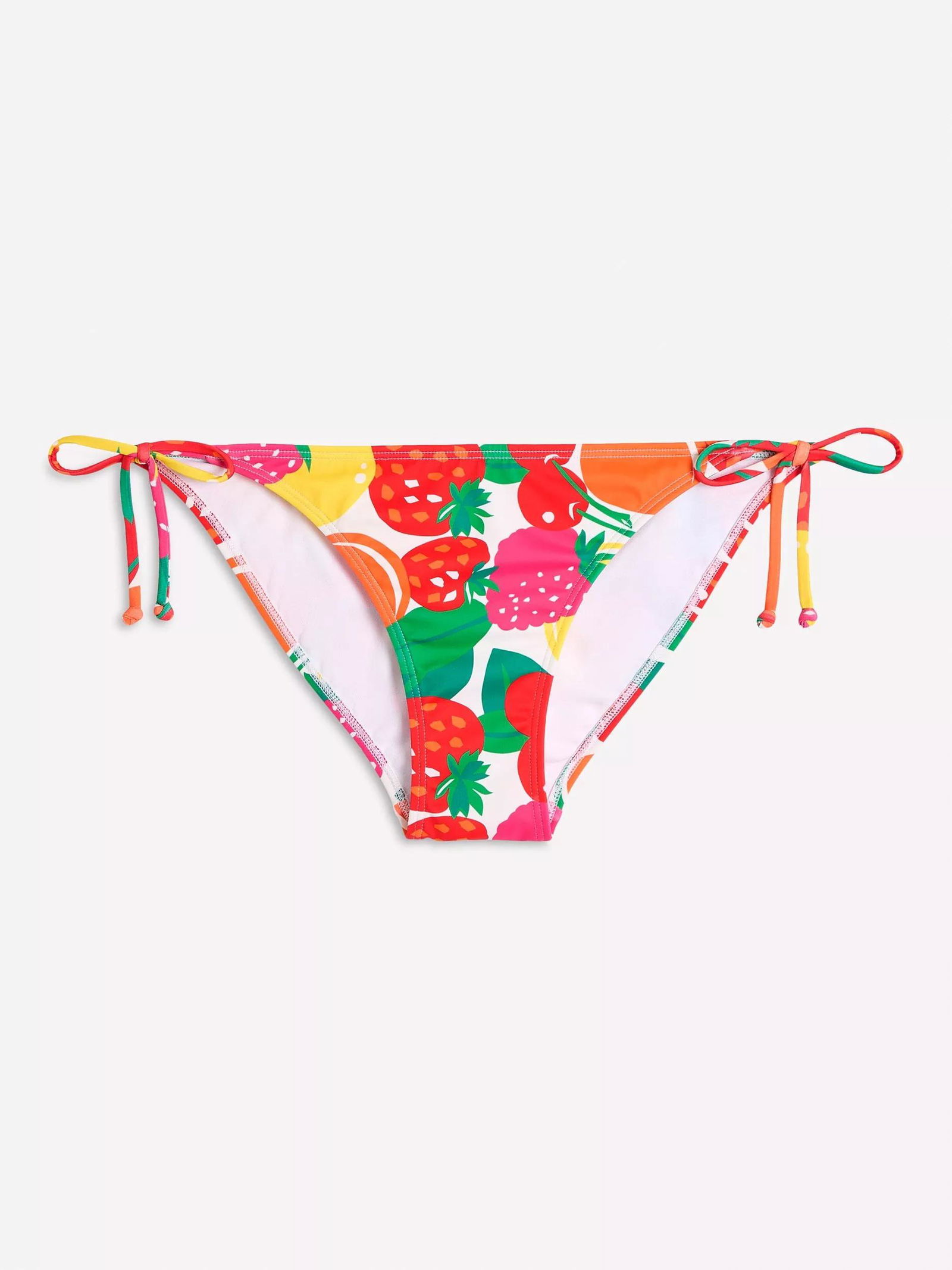 BODEN Symi Fruit Print String Bikini Bottoms in Multi | endource