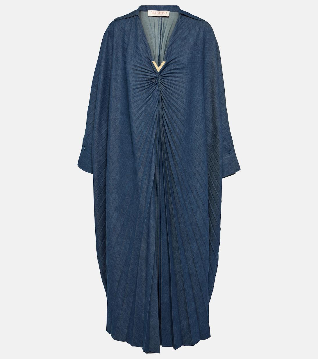 Valentino VGold Chambray Kaftan in Blue | endource