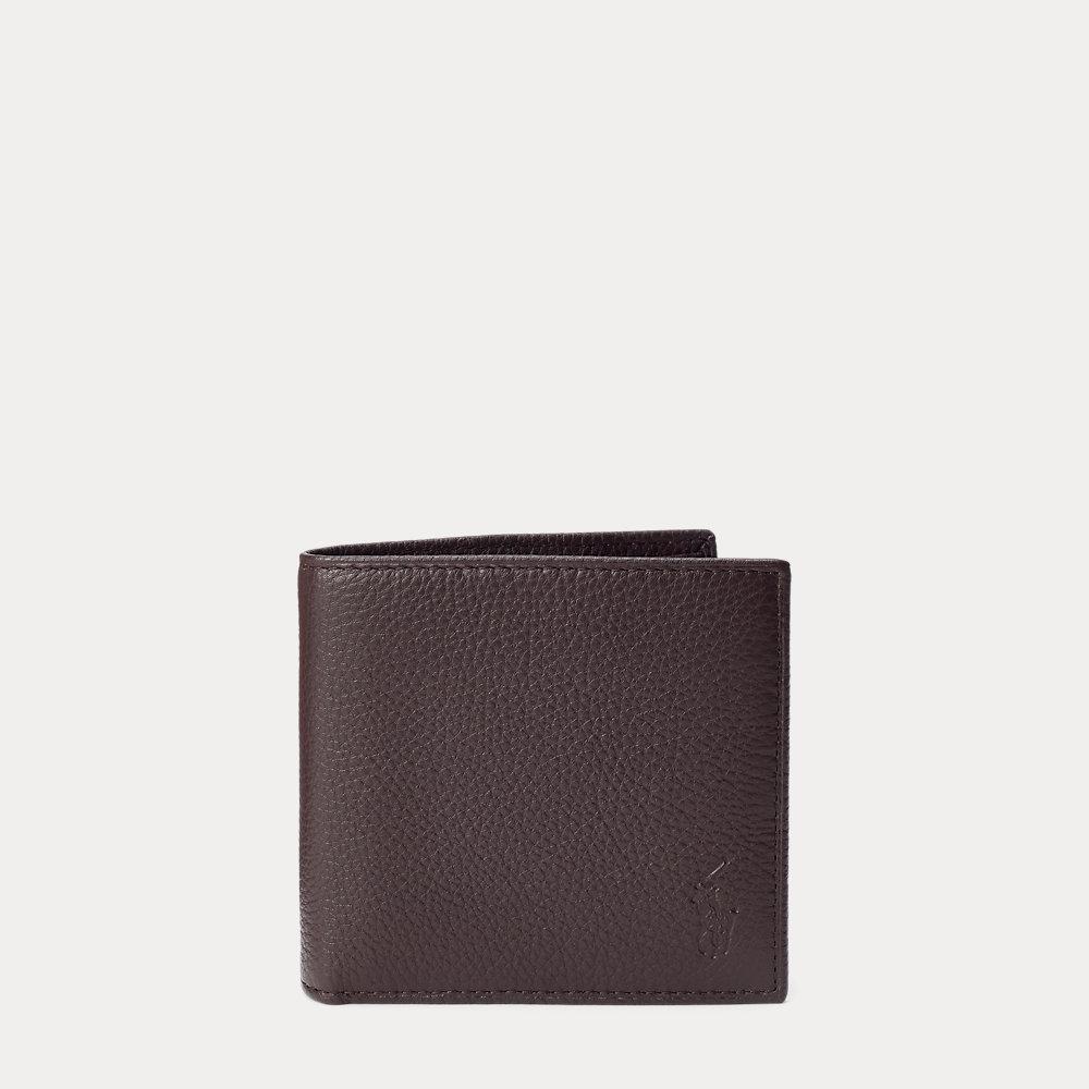 POLO RALPH LAUREN Coin-Pocket Leather Wallet in Brown | Endource