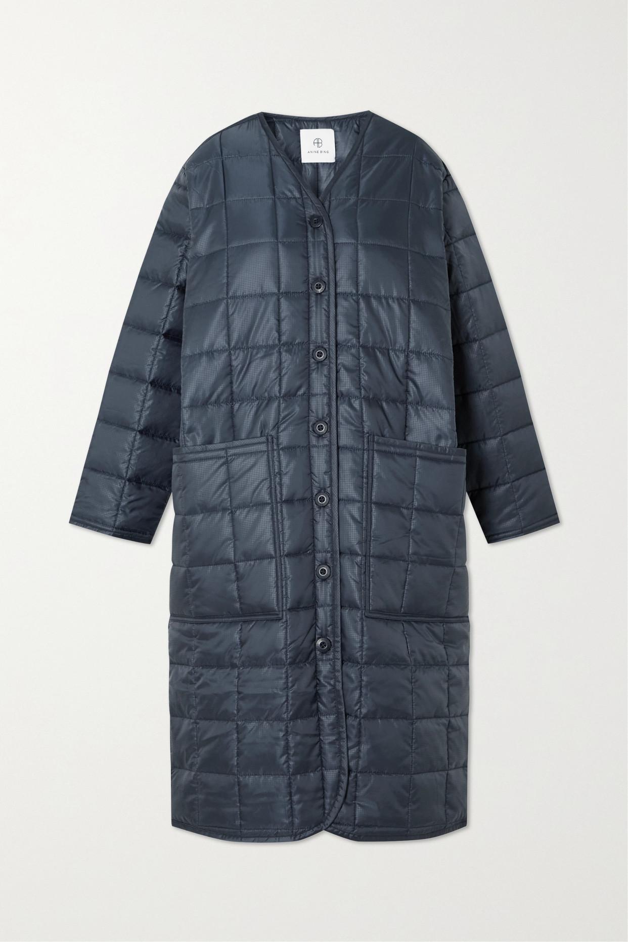 ANINE BING Andy Quilted Shell Coat | endource