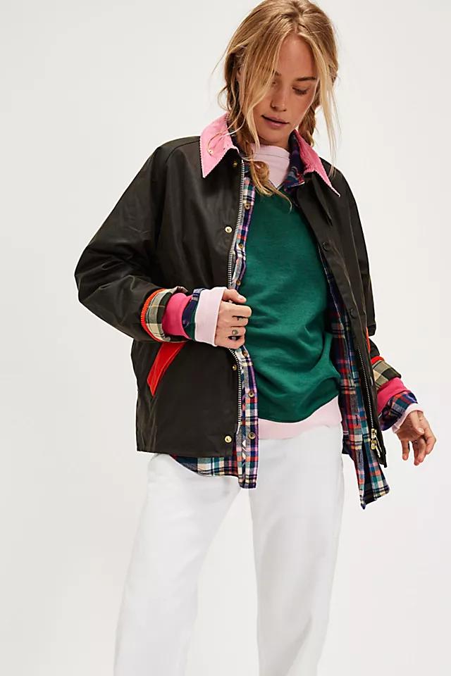 BARBOUR Barbour x Flower Mountain - Oversized Transport Waxed Jacket ...
