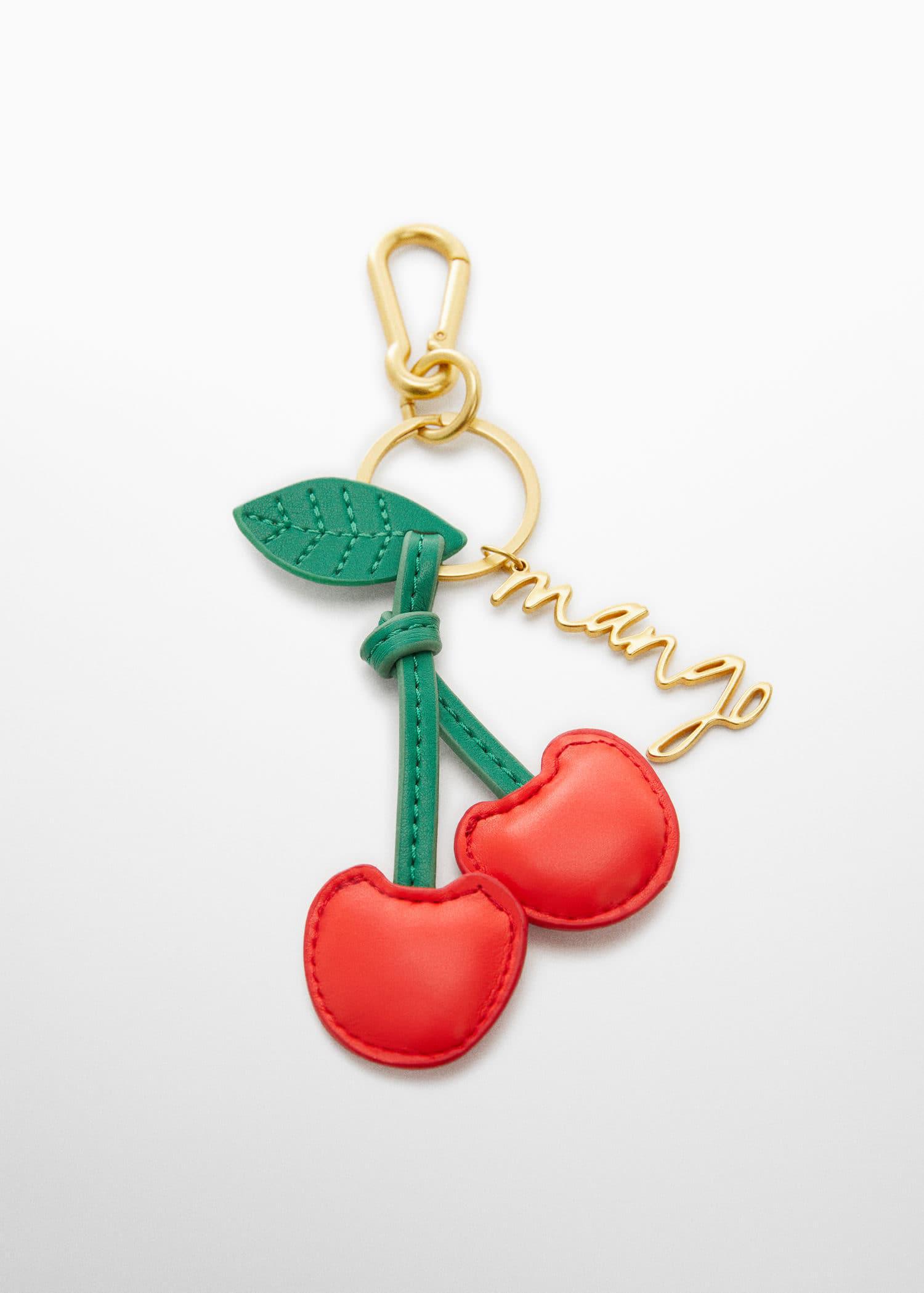 MANGO Key Ring Cherries in Red | endource